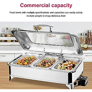 9L Electric Buffet Warmer, Chafing Dish Buffet with Heating Tray, Electric Buffet Warmer for Buffet Food Warmer, Buffet Server