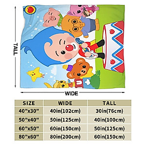 uthgxiu plim Anime plim Blanket Throw Fuzzy Lightweight Plush for Kids Boys Girls Adults 3D Fashion Print Blanket Perfect for Sofa,Bed,Suitable for All Seasons 40"X30"