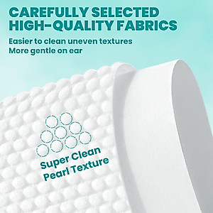 MEDUWEDU Ear Cleaner Finger Wipes 60 Counts, Dog Ear Cleaner, Grooming Kit Care for Dogs and Cats, Soft & Easy Otic Cleaning Pads, Remove Wax, Dirt & Stop Smelly, Itchy, Non-Irritating, Mint Scent