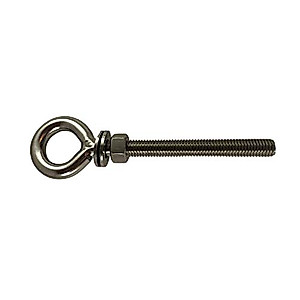 US STAINLESS Stainless Steel 316 Eye Bolt Welded 1/2" UNC x 120mm (1/2" x 4 3/4") Marine Grade