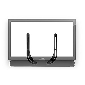 Mount-It! Soundbar Mount, Universal Sound Bar TV Bracket for Mounting Above or Under TV, Fits Sonos, Samsung, Sony, Vizio, Adjustable Arm Fits 32 to 70 Inch TVs, 33 Lbs Capacity, Black