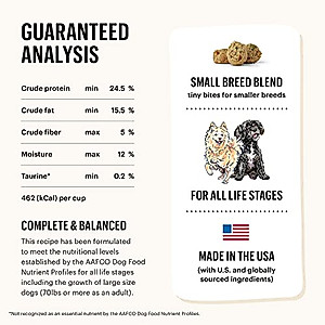 The Honest Kitchen Whole Food Clusters Small Breed Whole Grain Chicken Dry Dog Food, 10 lb Bag