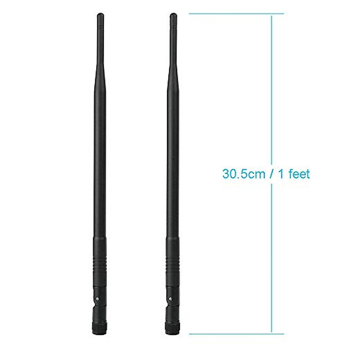 Bingfu RP-SMA Cellular 4G LTE Trail Camera Antenna 7dBi (2-Pack) Compatible with 4G LTE Cellular Trail Camera Game Camera Wildlife Hunting Camera Outdoor Mobile Security Camera