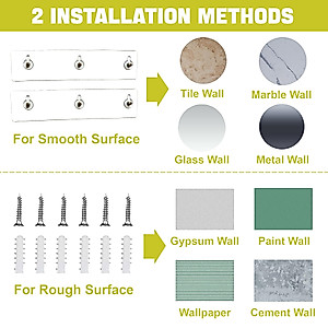 XQIGI Acrylic Bathroom Shelves Adhesive, 2 Pack Self Adhesive Clear Shower Shelves Transparent Floating Shelf Wall Mounted Thick Storage Rv Accessories Display No Drill Organization Decor