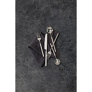 Fortessa Jaxson 18/10 Stainless Steel Flatware, Brushed/Mirrored Stainless Steel, 20 Piece Place Setting Service for 4