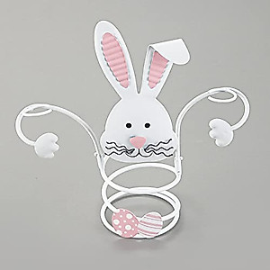 The Lakeside Collection Easter Bunny Wine or Beverage Bottle and Drinking Glass Holder