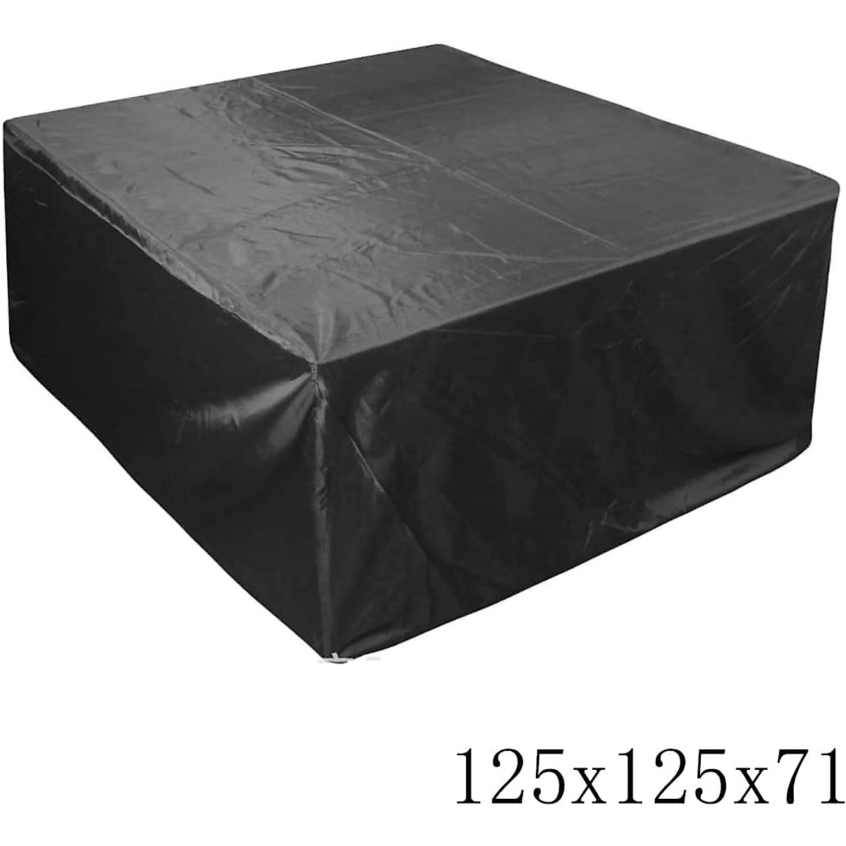 AMSAMOTION Garden Furniture Covers, Garden Table Cover Protective Cover Garden Outdoor Furniture Set Cover Oxford Waterproof, Windproof, Anti-UV 49"x49"x29