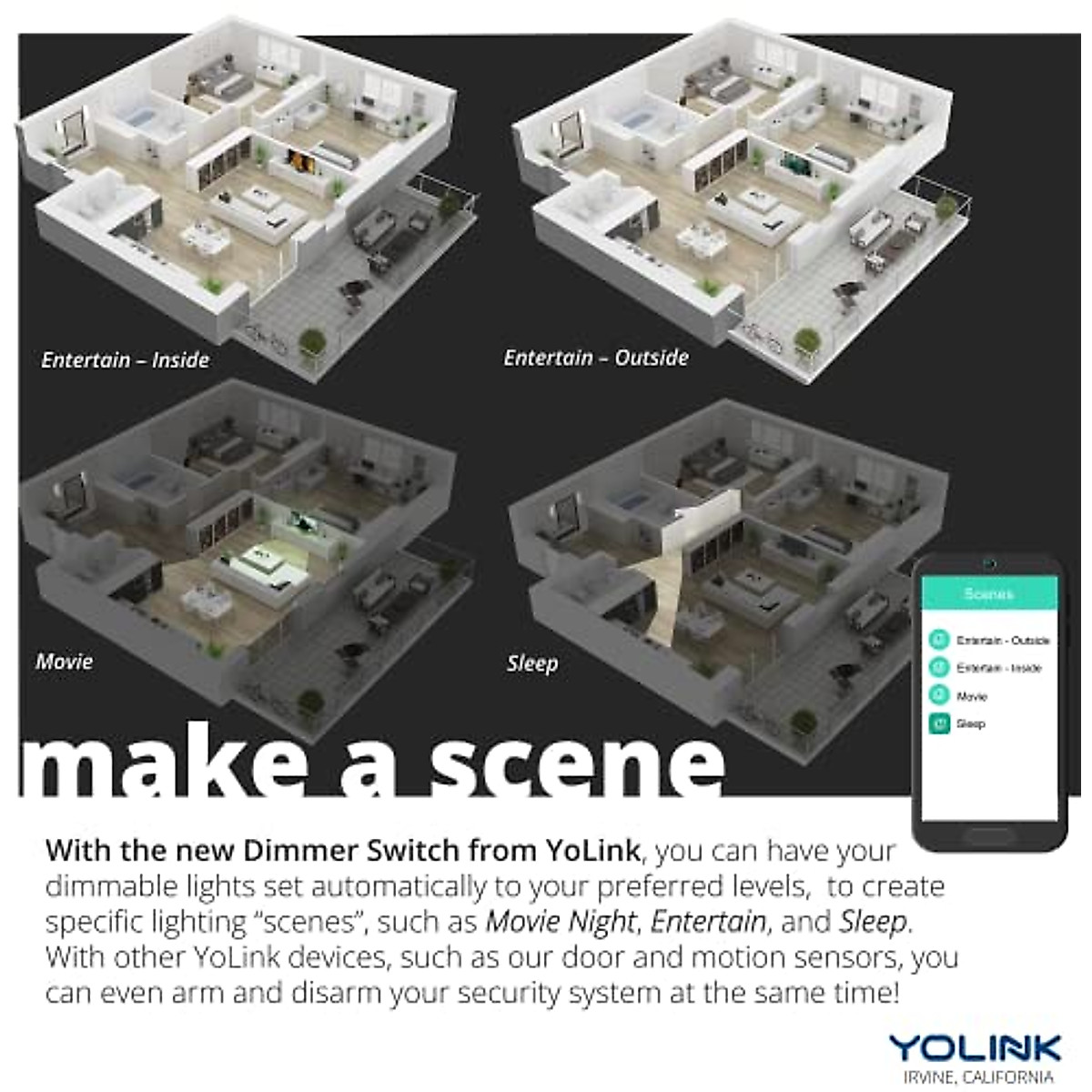 Smart Power Strip, YoLink 1/4 Mile World's Longest Range Power Strip Compatible with Alexa Google IFTTT, Surge Protector Plugs 4 USB Charging Ports + 4 AC Plugs for Multi Outlets - YoLink Hub Included