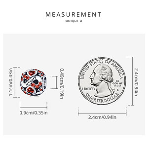 WOSTU March Birthstone Bead Charms for Charms Bracelets for Gifts for Mother Sister Daughter Women for Birthday Thanksgiving Christmas