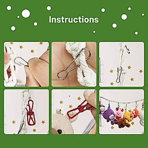 Stuffed Animal Net Hammock & Toy Chain, Toy Storage Hanging Organizer for Kids Bedroom, Playroom, Nursery Room, Corner Plush Toys Net Holder Boho Decor