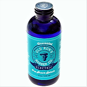 Electric Pre-Shave Splash - Unscented - 4 Oz Bottle