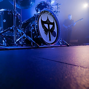 22 inch Custom Bass Drum Decal for Drum Head - Your Logo, Drum Stickers and Decals, Custom Decal, Drum Kit Wrap Skin, Easy Apply & Remove for DIY or Professional Band, Made in USA