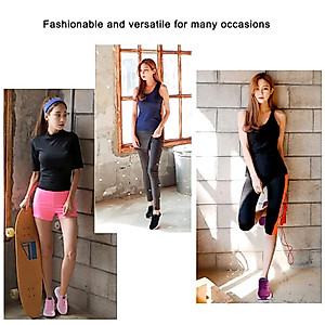 AIRAVATA Air Cushion Road Running Shoes Fashion Women's Sneakers Ladies Outdoor Sports Shoes Breathable Lightweight, Black Size 8.5 - Inner Length 24.5cm