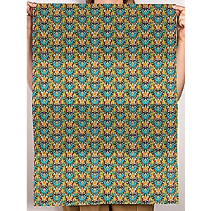 CENTRAL 23 Classy Wrapping Paper For Women - Colorful Ornate Pattern - 6 Sheets Of Gift Wrap - For Him Her - Birthday Wedding Anniversary Holiday - Vegan Ink - Comes With Fun Stickers