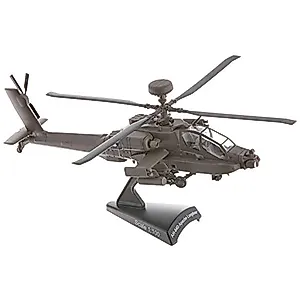 Daron Postage Stamp Boeing AH-64D Apache Longbow 1/100 Scale Diecast Display Model with Stand ,Medium