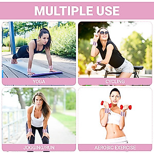 G FASHION STYLE Wearable Wrist & Ankle Weights, Set of 2 (1 LB ea.), Adjustable Arm Weights Set, Weight Loss strenght training bracelet, Women/Man. (Pink)