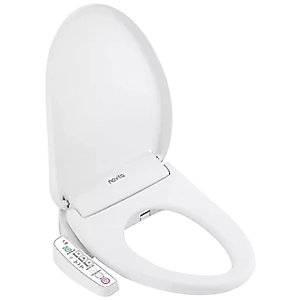 KOHLER BN330-N0 Novita Electric Bidet Toliet Seat, Elongated Heated Bidet Warm Water Bidet with Dryer, Bidets for Existing Toilets, White