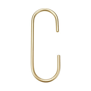 Faotup Aluminium Alloy C-Shape Hooks for Hanging Clothes Heavy Duty Clothes Hooks Closet Accessories Gold(Pack of 4)