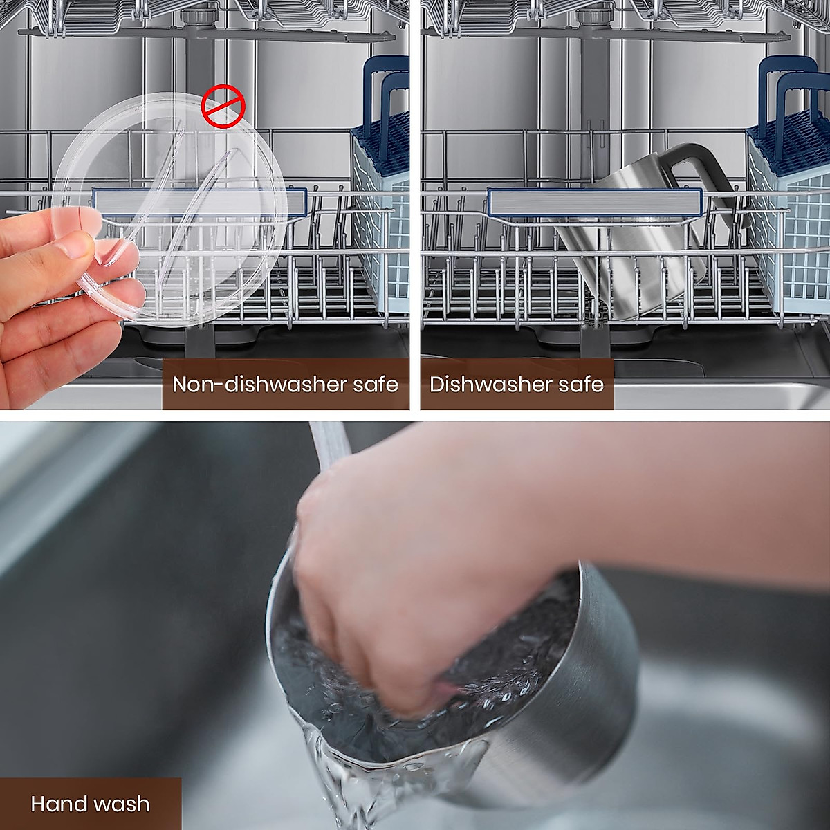 Frossvt Electric Milk Frother, 4 in 1 Milk Frother and Steamer, 350ml Hot/Cold Foam Maker for Hot and Cold Milk Froth, Hot Milk, Chocolate Milk with Silicone Spatula & 2 Whisks