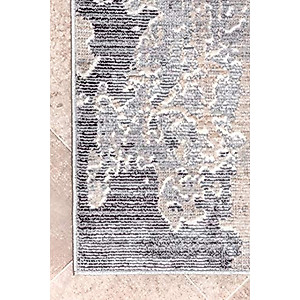 nuLOOM Levitan Abstact Area Rug, 3' x 5', Silver