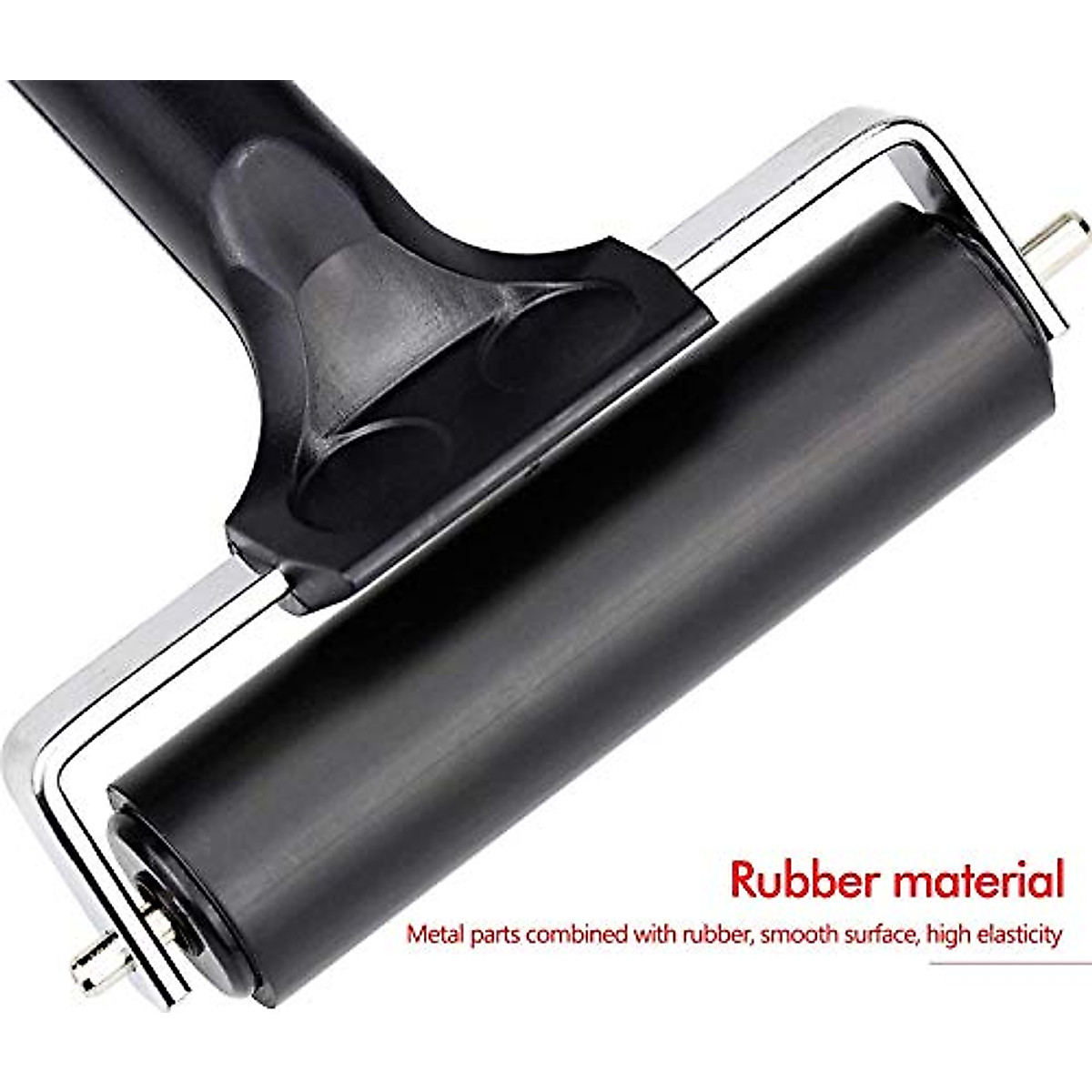 sansheng 2 PCS Rubber Roller Brayer - 2.2 and 4 Inch Brayer Roller - Used for Printmaking