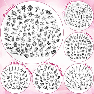 400 Pcs Silver Charms for Jewelry Making and Bracelets Making, Wholesale Bulk Lots Jewelry Making Charms Tiny Assorted Mixed Tibetan Silver Metal Charms Pendants for DIY Necklace Bracelet Jewelry Making and Crafting