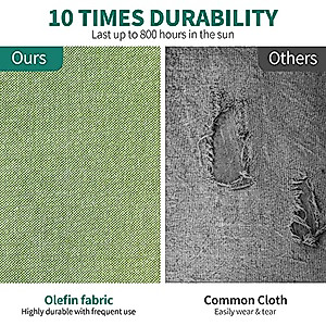 YITAHOME Outdoor Dining Chair Set of 2, Rope Woven Design Bistro Chairs, Indoor-Outdoor Armchair Seating for Patio, Backyard, Poolside, Balcony - Green and Grey