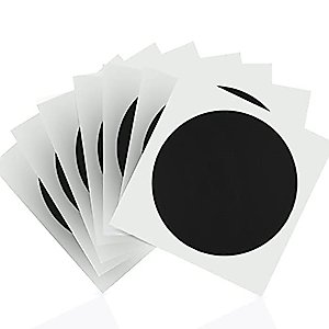 50pcs NFC Stickers NFC Tags Sticker NTAG215 Black NFC Stickers Round (25mm) Rfid Sticker, Blank NFC Tag 504 Bytes Programmable NFC Tag Sticker,Compatible with Android and All Other NFC Enabled Devices