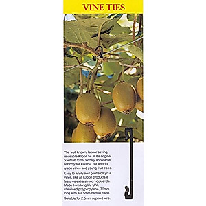 Klipon Doyle's Thornless BlackBerry Recommends Vine Ties 2.5 Inch 100 Pack. Easily Attach are Remove Canes from Trellis, Last up to 10 Years, 415323442023