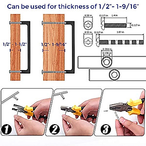 Ravinte 30 Pack Solid 5 Inch Kitchen Square Cabinet Handles Matte Black Cabinet Pulls Drawer Pulls Kitchen Cabinet Hardware Flat Black Kitchen Handles