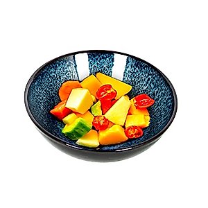 TochilyMoM Large Stackable Snowflake Blue Glaze Pasta Bowls,Wide and Deep Thickened Serving Bowls for Salads, Curry, Ramen, Pho. Microwave and Dishwasher Safe,30 oz 8" Ceramic ramen Bowls