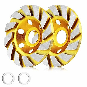 sansheng Concrete Grinding Wheel 4 inch,Diamond Cup Wheel Angle Grinder Wheels Grinding of Concrete,Granite 2 Pieces