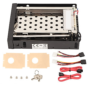 2.5inch Internal SATA Hard Drive Rack, 6Gbps Hot Swap Mobile Rack Cage for 2.5” SSD/HDD,Internal SATA I/II/III Tray Hard Drive Backplane Enclosure