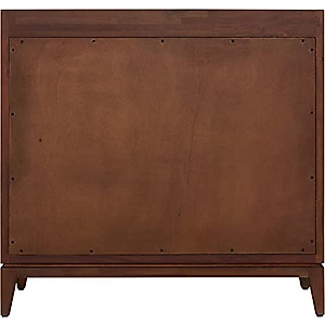 Signature Hardware 953494-36-UM-8 Hytes 37" Free Standing Single Vanity Set with Mahogany Cabinet, Vanity Top, and Oval Undermount Vitreous China Sink - 8" Faucet Holes