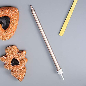 Pfizermay 24 Count Metallic Birthday Candles in Holders Gold Tall Birthday Cake Candles Long Thin Cupcake Candles for Birthday Wedding Party Decoration (Gold)