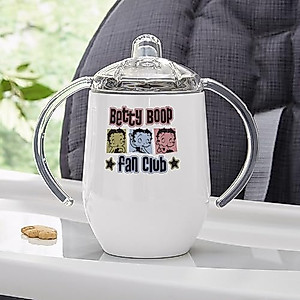 CafePress Betty Boop Fan Club 12 oz Handled No-Spill Cup