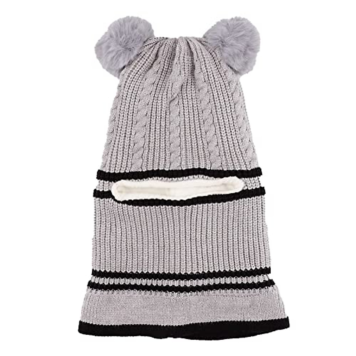 Toddler Winter Hat Baby Winter Hat Scarf Set Boys Girls Winter Hood Scarf Beanie Fleece Balaclava Earflap Skull Cap 2-5T Pink