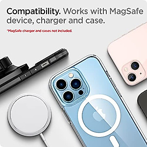 Spigen Mag Fit Phone Holder Dashboard Car Mount Designed for Magsafe (2022 Updated Design)(Charger Not Included)(Requires USB-C Car Charger)