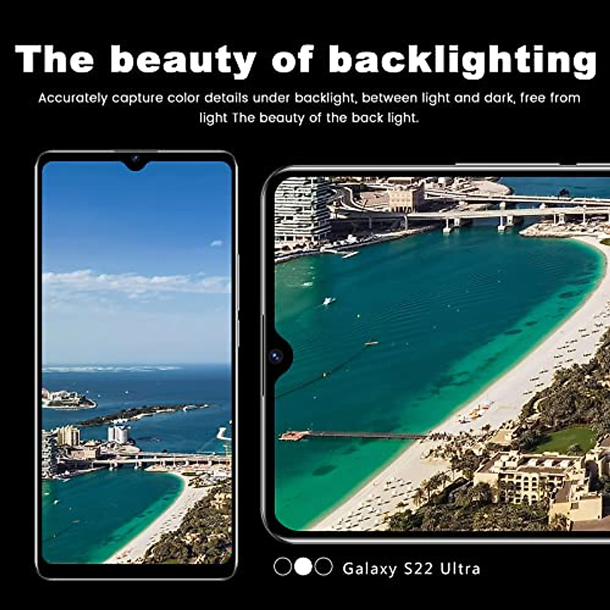 Unlocked Smartphones, 5G Android Smart Phone HD Full Screen Phone, Dual SIM Unlocked Cell Phone, 2+16G RAM, Long Battery Life, 6.53-inch Water Drop Screen Touch Screen Mobile Cell Phone (White)