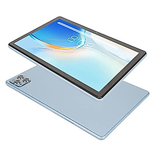 VINGVO 10 Inch Tablet, for Android 11 Tablet PC 1960x1080 IPS HD Large Screen 100‑240V 5GWIFI for Travel (Blue)