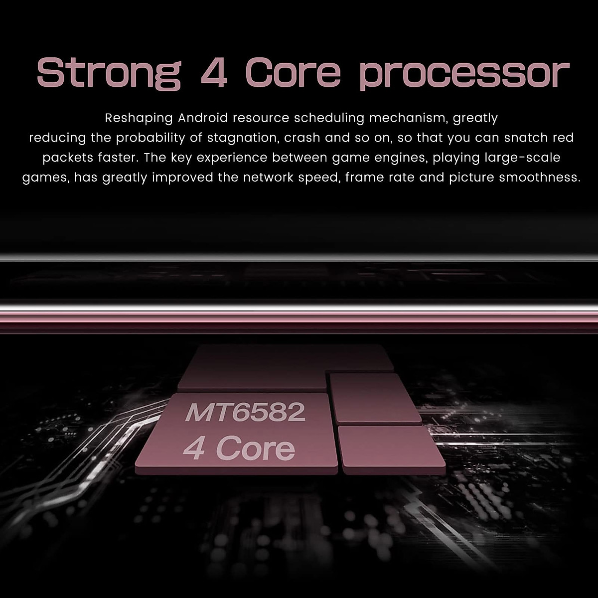 6.26 Inch Slim 3G Smart Phone Dual SIM Cell Phone for Android 10 OS, HD Full Screen Mobile Phone Support Face Recognition, Ten Core Processor, 4GB 64GB, Front and Rear HD Camera, 2800mAh(Light Blue)