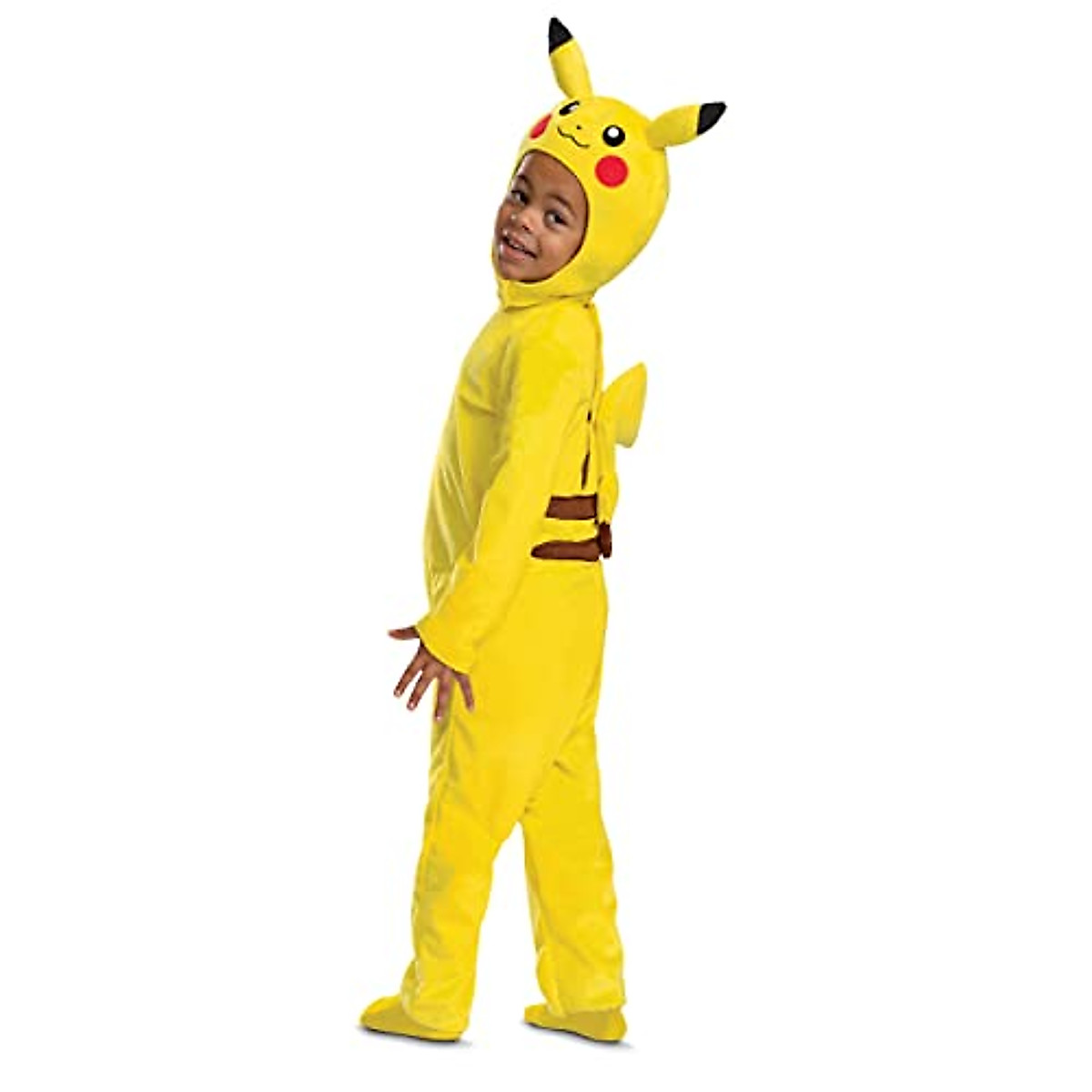 Disguise Pikachu Costume Romper, Official Pokemon Toddler Outfit and Headpiece, Size (3T-4T)