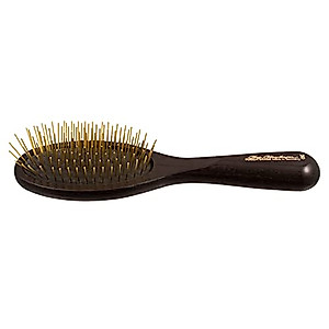 Chris Christensen 20 mm Pocket Oval Pin Dog Brush, Fusion Series, Groom Like a Professional, Brass Pins, 100% Static Free, Ground and Polished Tips