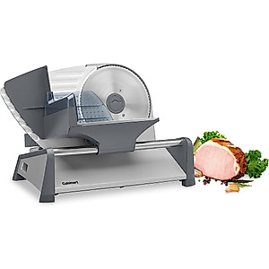 Cuisinart FS-75B Kitchen Pro Deli Food Slicer, 7.5-Inch Blade Bundle with Cuisinart Classic Nonstick Edge 6" Chef's Knife and Deco Gear Food Grade Kitchen Safety Cut Resistant Stretch Fit Gloves