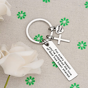 AHAETH Sunday School Teacher Gifts for Christmas Women Men Christian Gift for Woman Teachers Appreciation Jewelry Sunday School Keychain