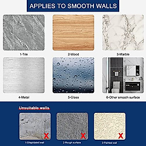 NearMoon Adhesive Razor Hooks- Premium Stainless Steel Shower Shaver Holder Wall Hooks Waterproof Heavy Duty Robe Towel Hangers Stick on Wall for Bathroom Kitchen, 5 Pack (Brushed Nickel)