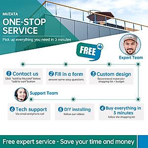 Muzata 10Pack M5 Stainless Steel Heavy Duty Male Thread Lifting Ring Machinery Shoulder Eye Bolt CN28,HN3