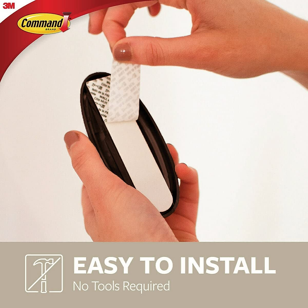 3M Command Oil Rubbed Bronze Curtain Rod Hook (2-Pack) - 1 Each