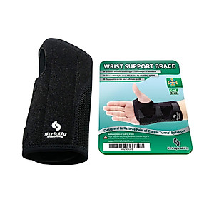StrictlyStability Wrist Brace for Carpal Tunnel, Arthritis, Tendonitis Support Fitting Both Hands (Universal)