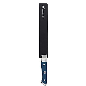 Restaurantware Sensei 8.5 x 1.4 Inch Knife Sleeve, 1 BPA-Free Knife Protector - Fits Fillet Knife, Felt Lining, Black Plastic Knife Blade Guard, Durable, Cut-Proof